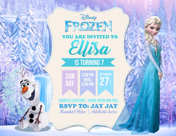 Frozen Template | PosterMyWall
