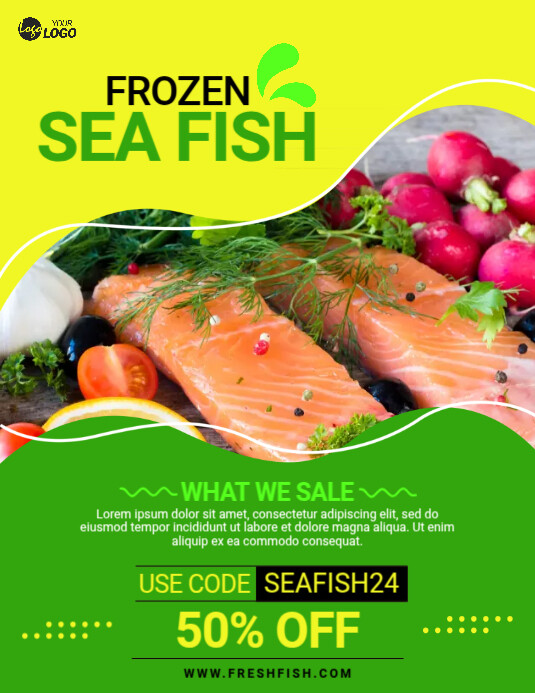 Copy of Frozen Fish Sale Offer Flyer | PosterMyWall