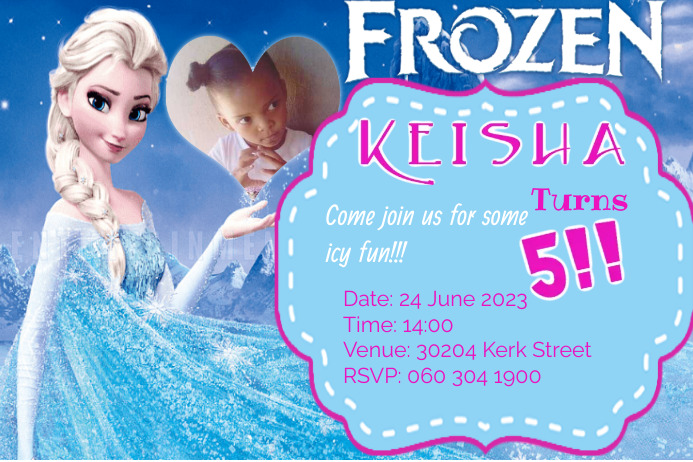 Frozen Invitation Template | PosterMyWall