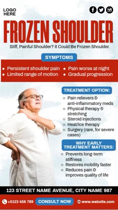 Copy of Frozen Shoulder Ads | PosterMyWall