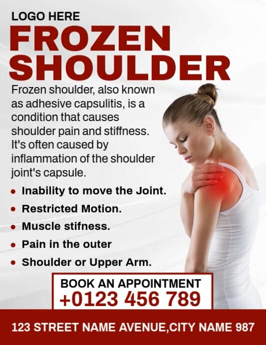 Frozen Shoulder Ads Template | PosterMyWall