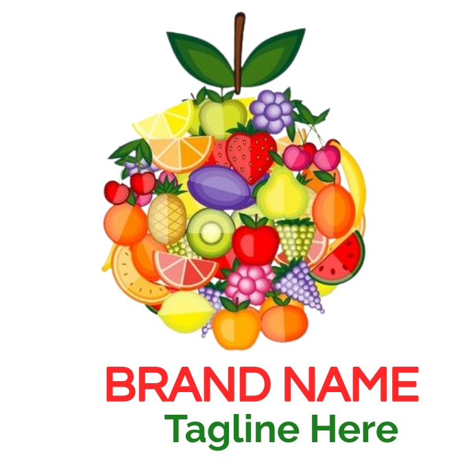 fruit and juice logo fruit sale logo , fruit Template | PosterMyWall
