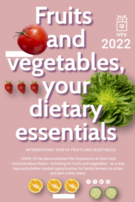 Fruit and Vegetable Poster Template | PosterMyWall