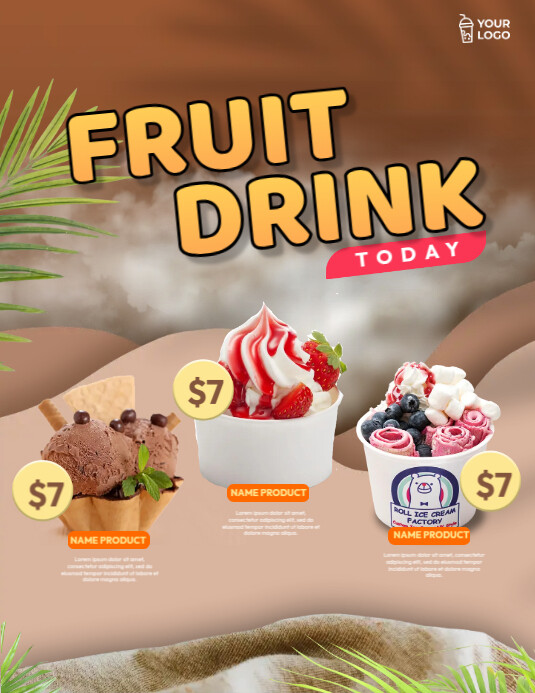 Fruit Drink Menu Template | PosterMyWall