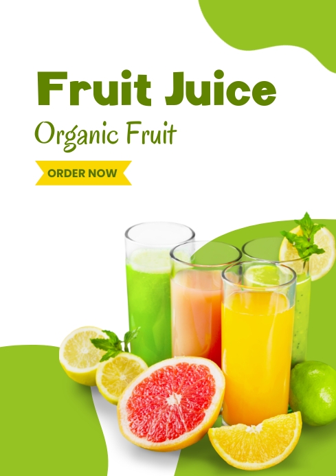 fruit juice template | PosterMyWall