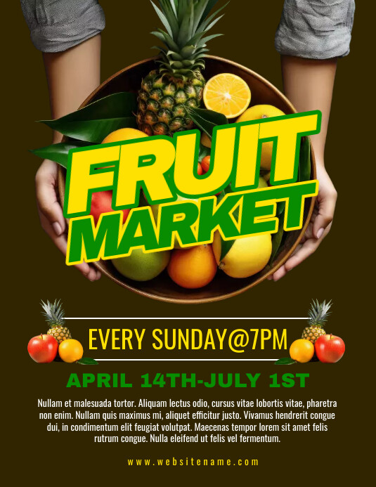 Fruit Market Flyer Template | PosterMyWall