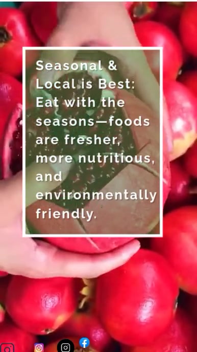 Fruit Reels Instagram Reel Template | PosterMyWall