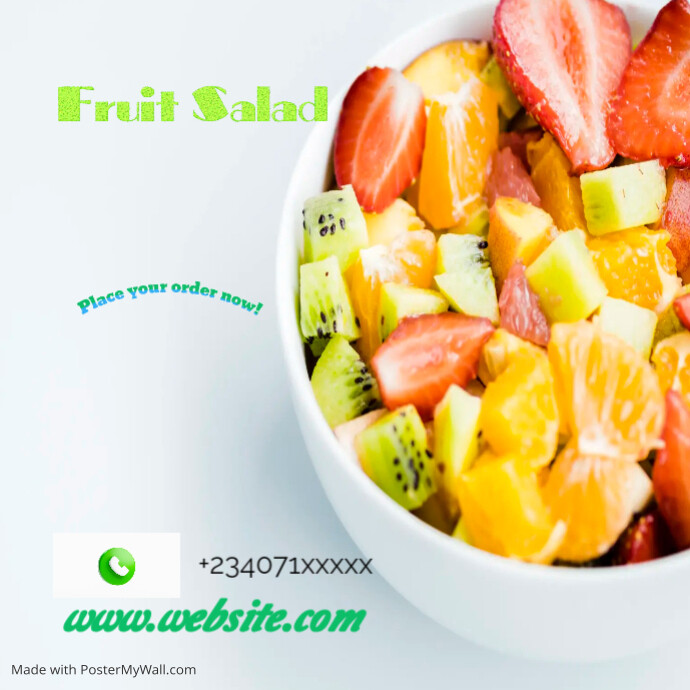 Copy of Fruit salad flyer | PosterMyWall