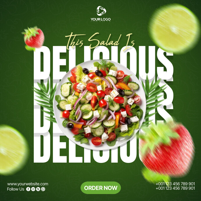 FRUIT SALAD POSTER Template | PosterMyWall