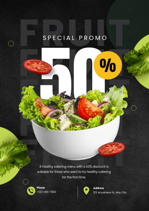 fruit salad template | PosterMyWall