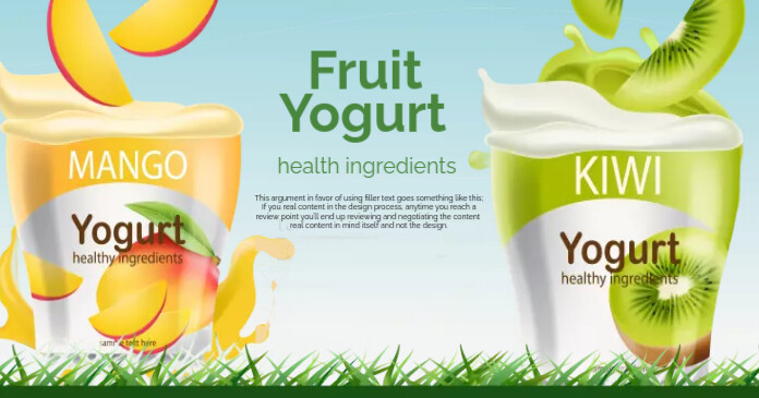 Fruit Yogurt Template | PosterMyWall