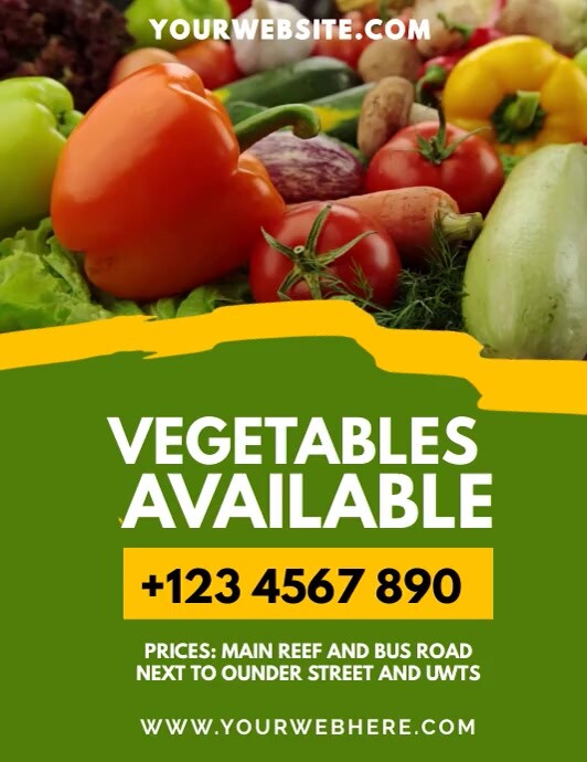 fruits & vegetable flyer Template | PosterMyWall