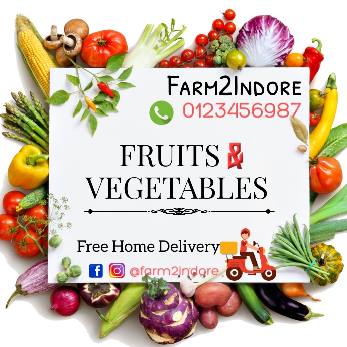 Buah Dan Sayuran Templat | PosterMyWall