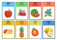 Fruits Flashcards Designs Templates 1 | PosterMyWall