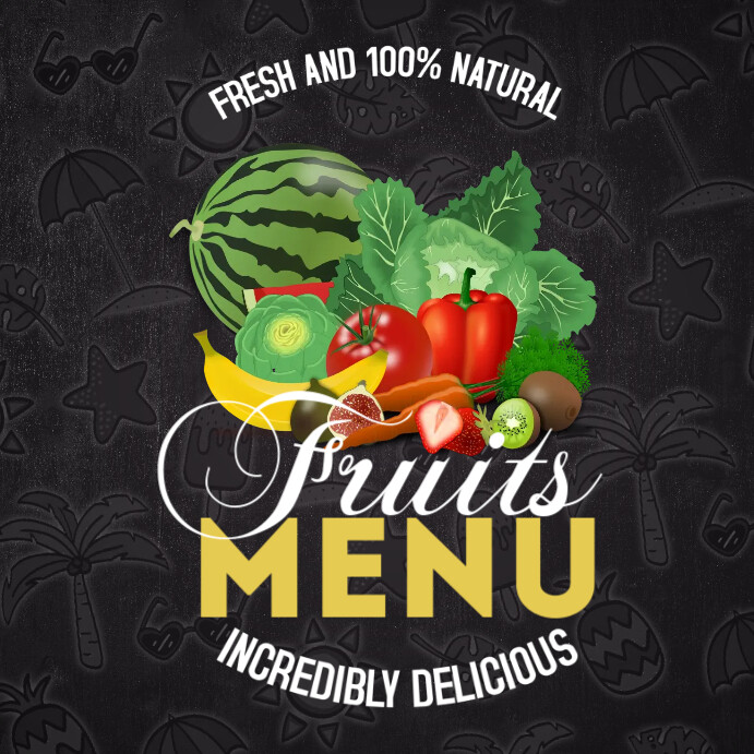 Fruits Menu Template | PosterMyWall