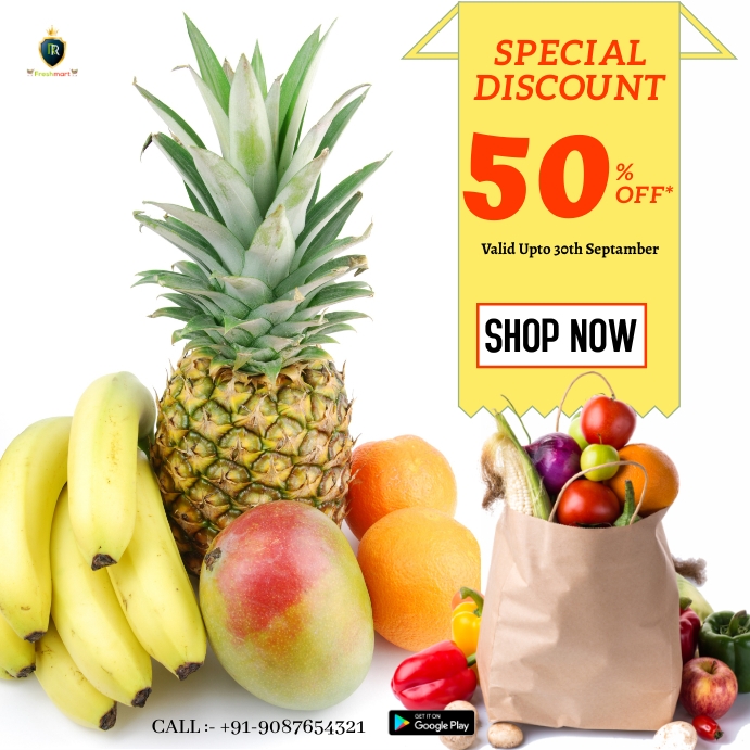 FRUITS STORE Template | PosterMyWall