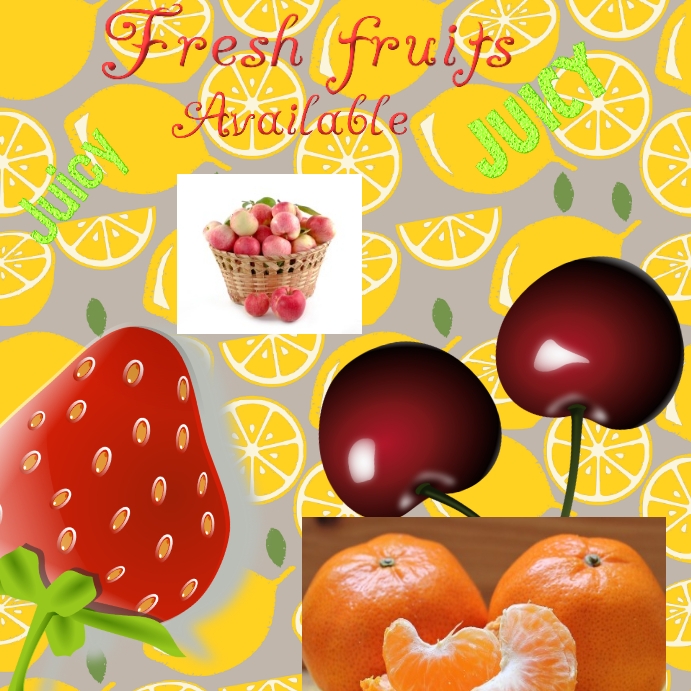 Fruits template | PosterMyWall