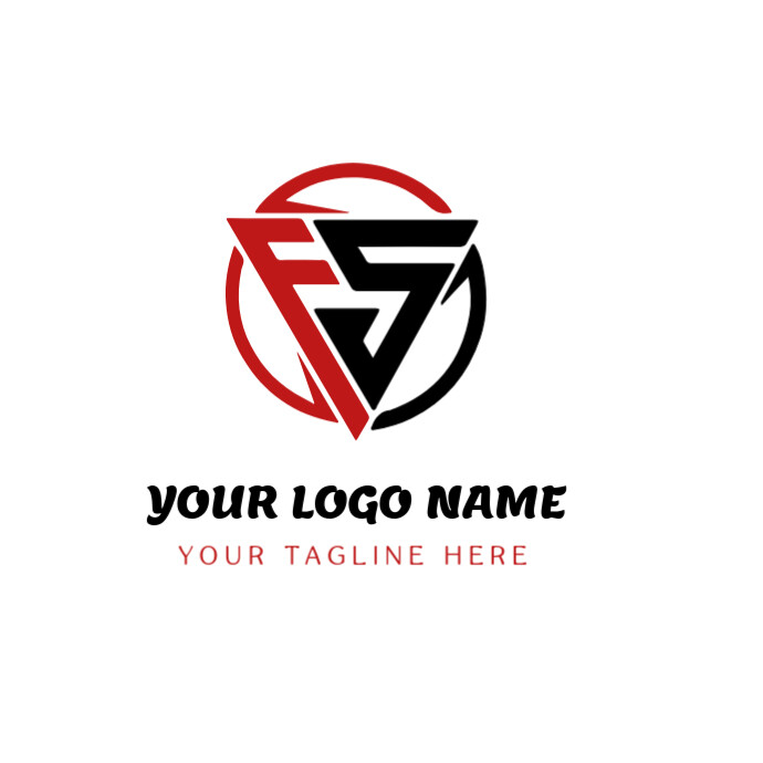 fs letters in circle company or business logo Template | PosterMyWall