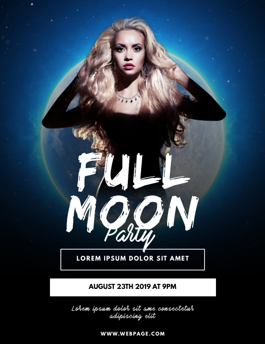 Full Moon Party Flyer Design Template | PosterMyWall