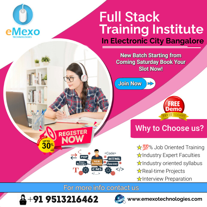 Full Stack Training Institute Template | PosterMyWall
