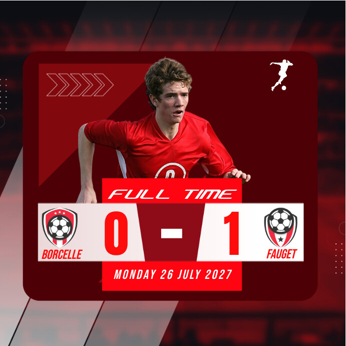 Full Time Football Template | PosterMyWall