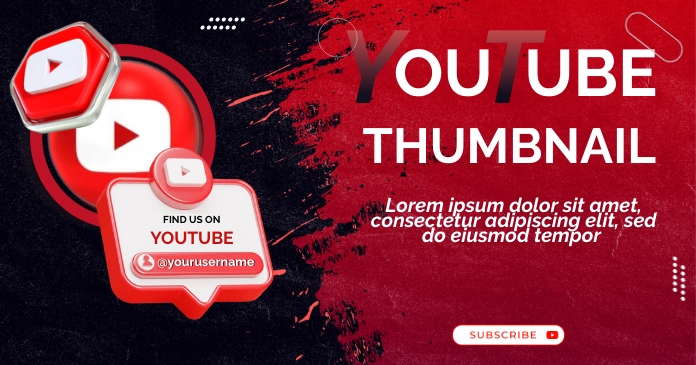 Fully Editable Youtube Template | PosterMyWall