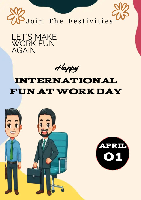 Fun At Work Day Template | PosterMyWall