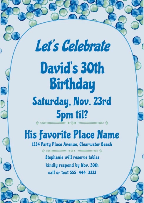 Copy of Fun Birthday Party Invitation | PosterMyWall