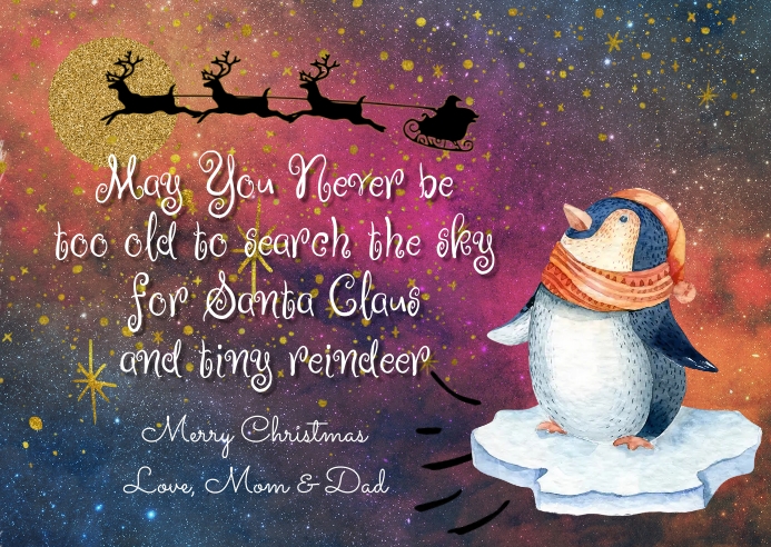 Fun Christmas Greeting Card Template | PosterMyWall