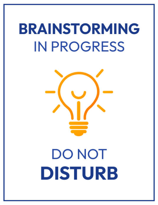 Fun creative office signage sign Template | PosterMyWall