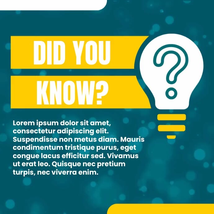 Plantilla de Fun Facts Ads | PosterMyWall