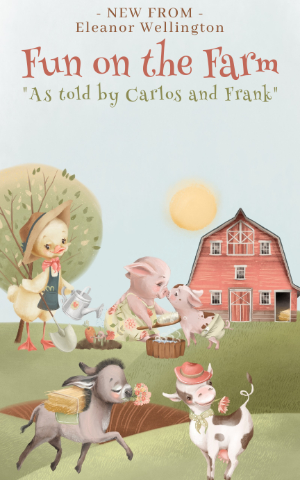 Fun on the Farm Kindle Book Cover Template | PosterMyWall