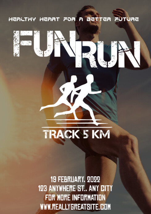 Fun Run Poster A3 เทมเพลต | PosterMyWall