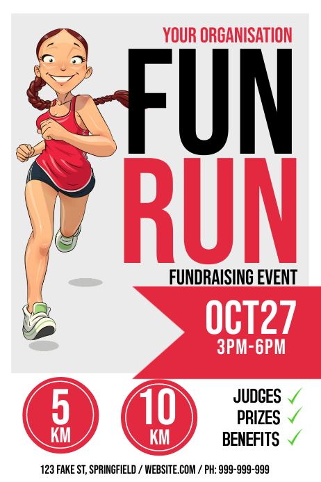 Copy of Fun Run Poster | PosterMyWall