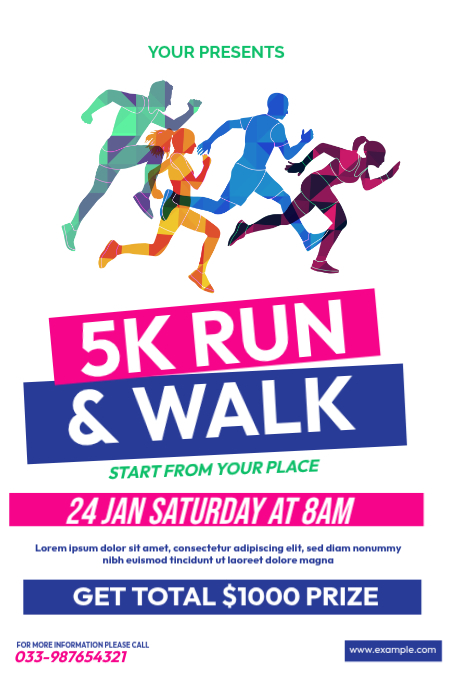 Fun run Poster Template | PosterMyWall