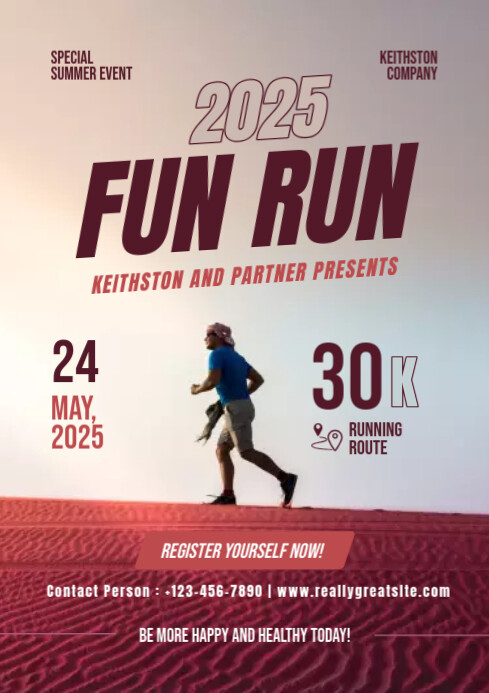 Plantilla de fun run template | PosterMyWall