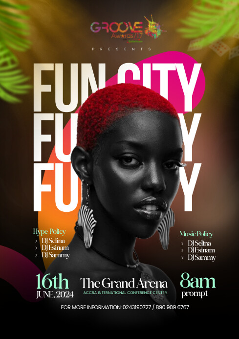 Funcity Party Poster Template | PosterMyWall