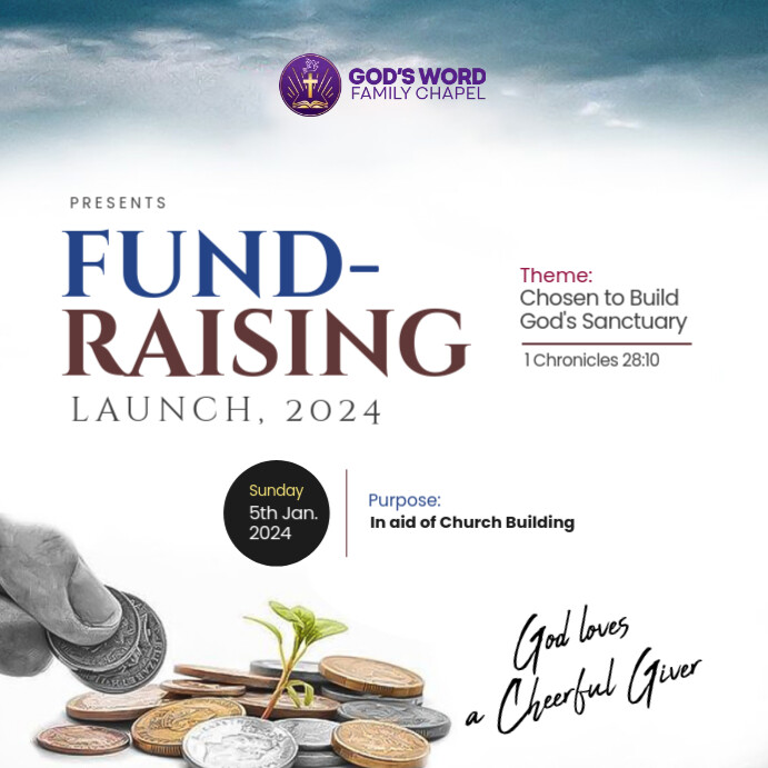 fund raising church flyer (1) Template | PosterMyWall