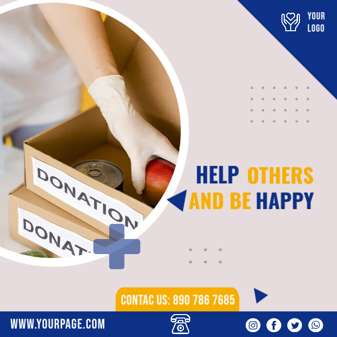 Fundraising Instagram Post Template | PosterMyWall