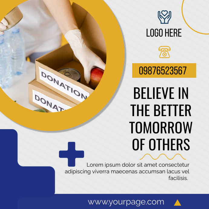 Fundraising Instagram Post Template | PosterMyWall