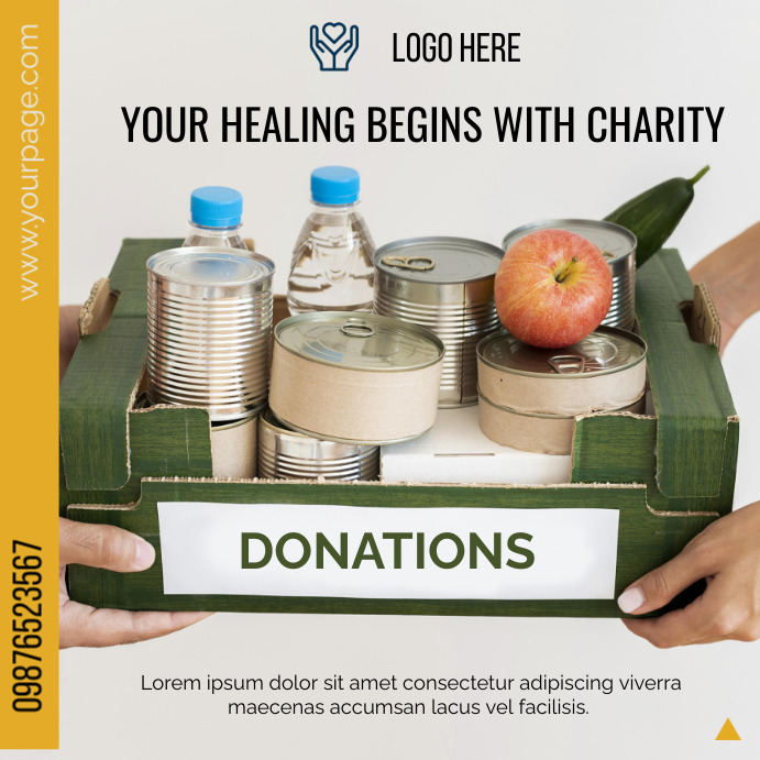 Fundraising Instagram Post Template | PosterMyWall