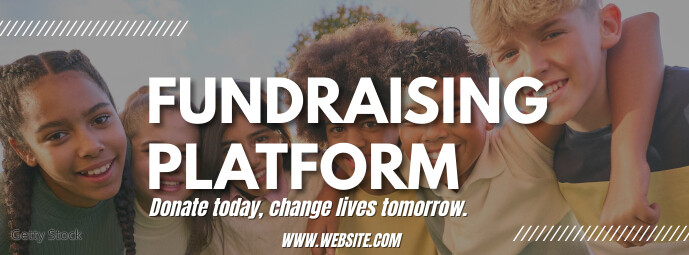 Fundraising Platform Facebook Cover Template | PosterMyWall