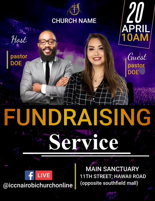 fundraising service Template | PosterMyWall