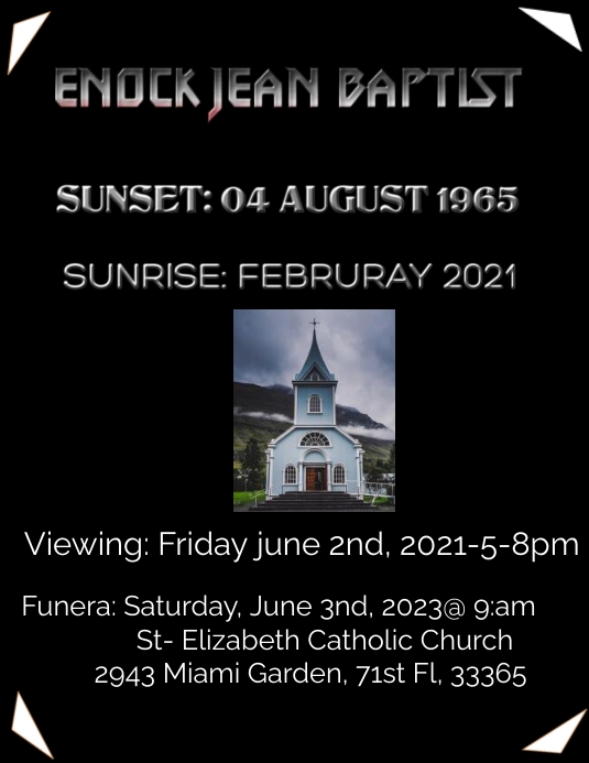 Copy of Funeral & Viewing | PosterMyWall