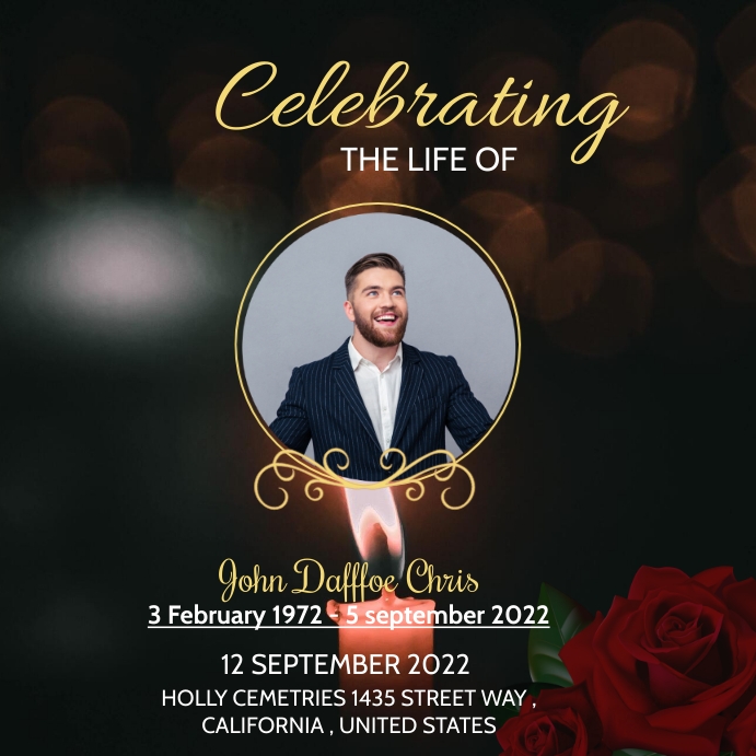 Copy of FUNERAL (4) | PosterMyWall