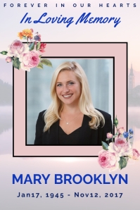 Modèle Affiche Funéraire | PosterMyWall