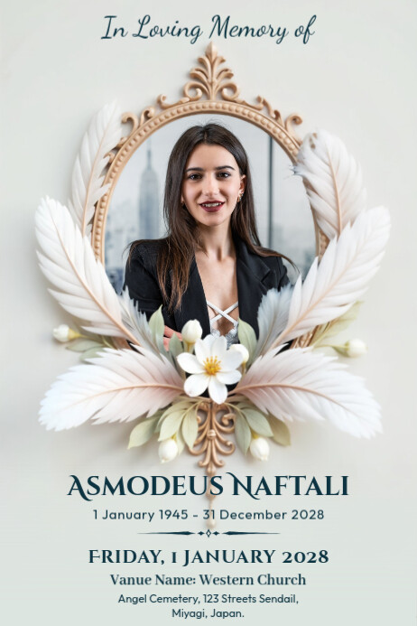 Funeral Announcement Banner Template | PosterMyWall