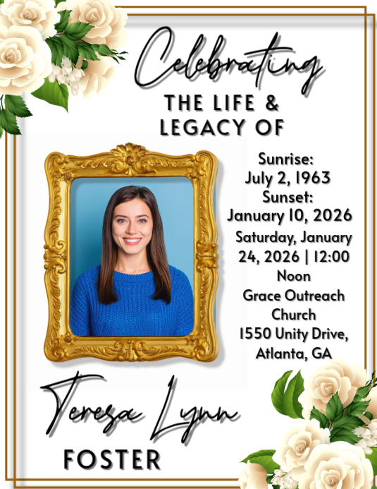 Funeral Announcement Card Template, Funeral Invitation Template ...