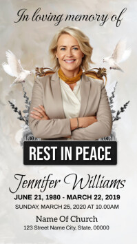 Funeral Announcement Instagram Post Template | PosterMyWall