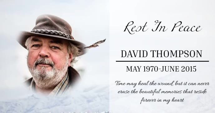 Funeral Announcement facebook video Template | PosterMyWall